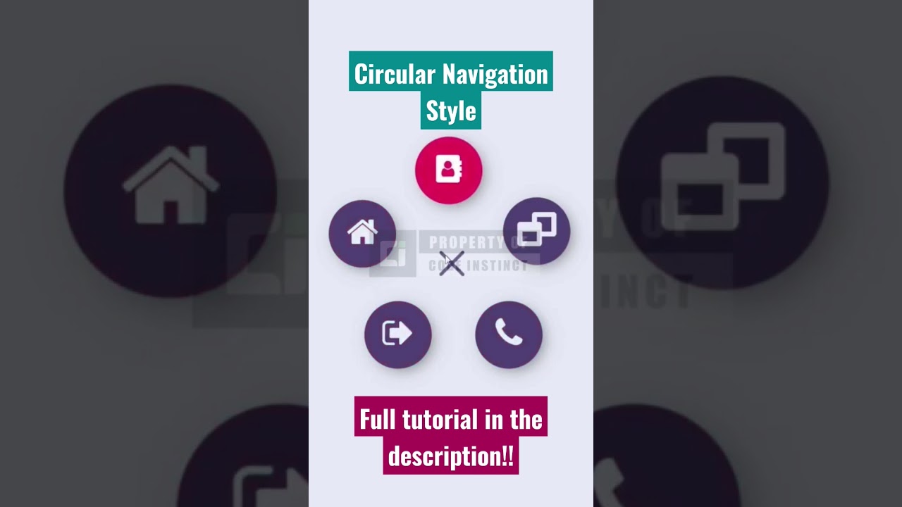 Circular Navigation Style Using CSS