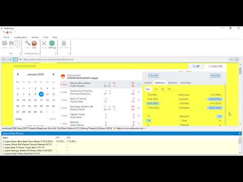 How to capture Live score from Sofascore basketball statistics
