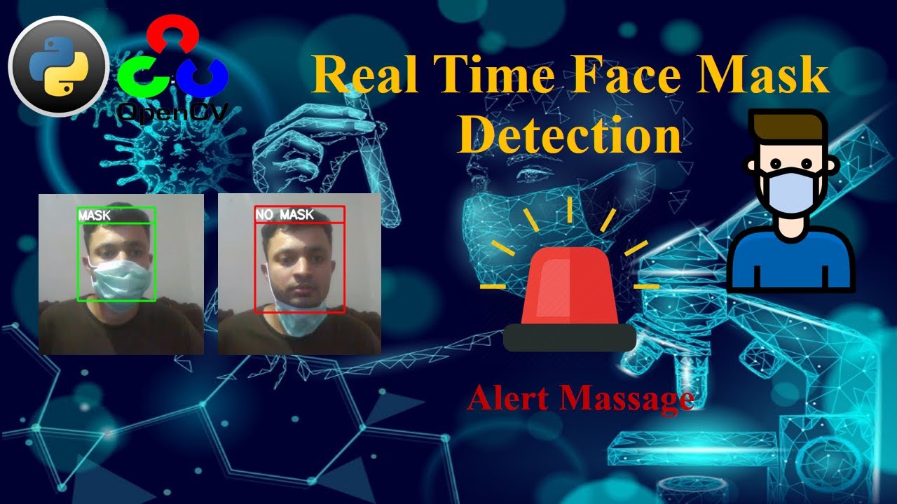 Real Time Face Mask Detection and Alert | Python | OpenCV | Computer Vision | Covid-19