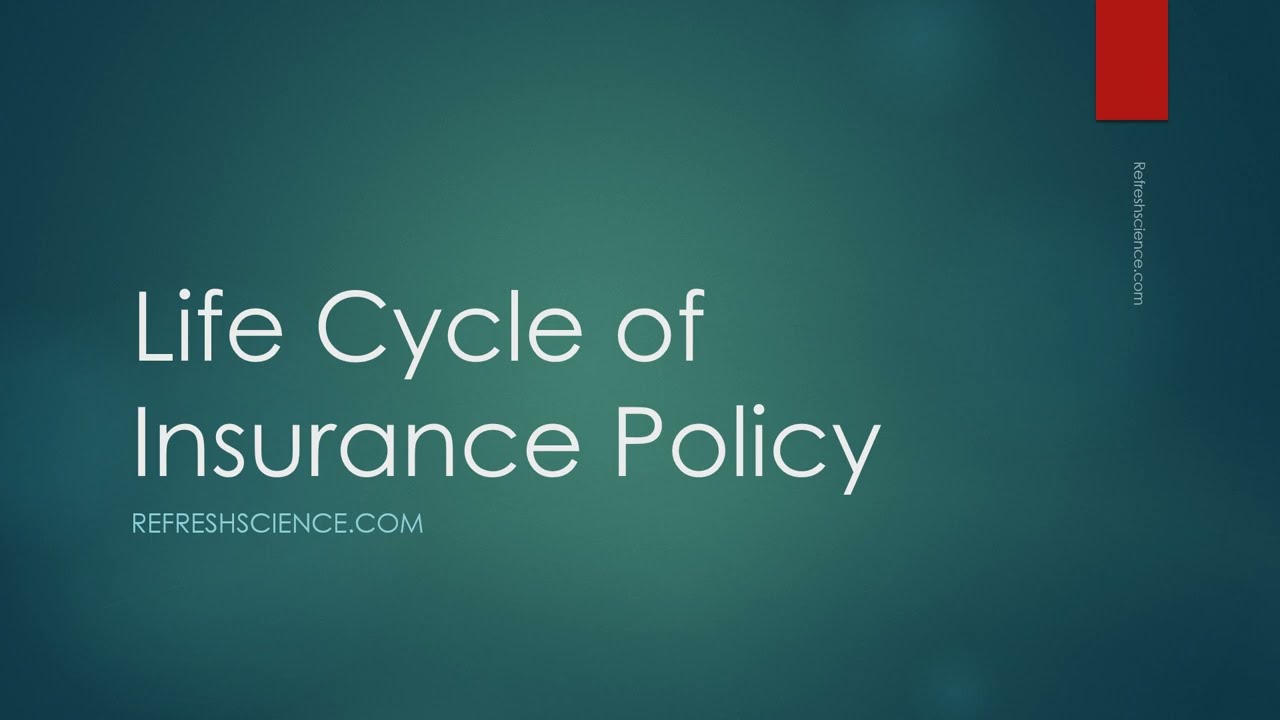 Life Cycle of Insurance Policy - PPT Presentation