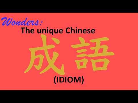 B019: Chinese IDIOMS (成語), if you are NOT aware of ...