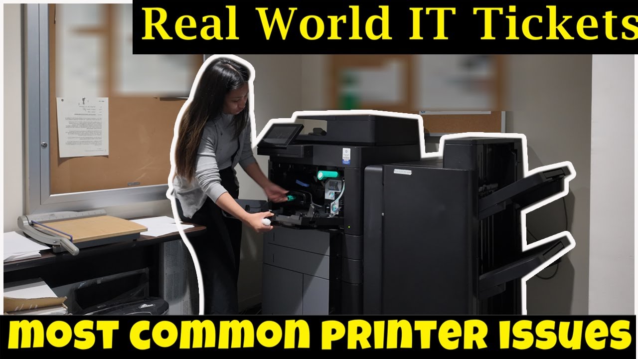 Troubleshooting the most common Printer issues | Real World IT Tickets (Ticket Thursday)