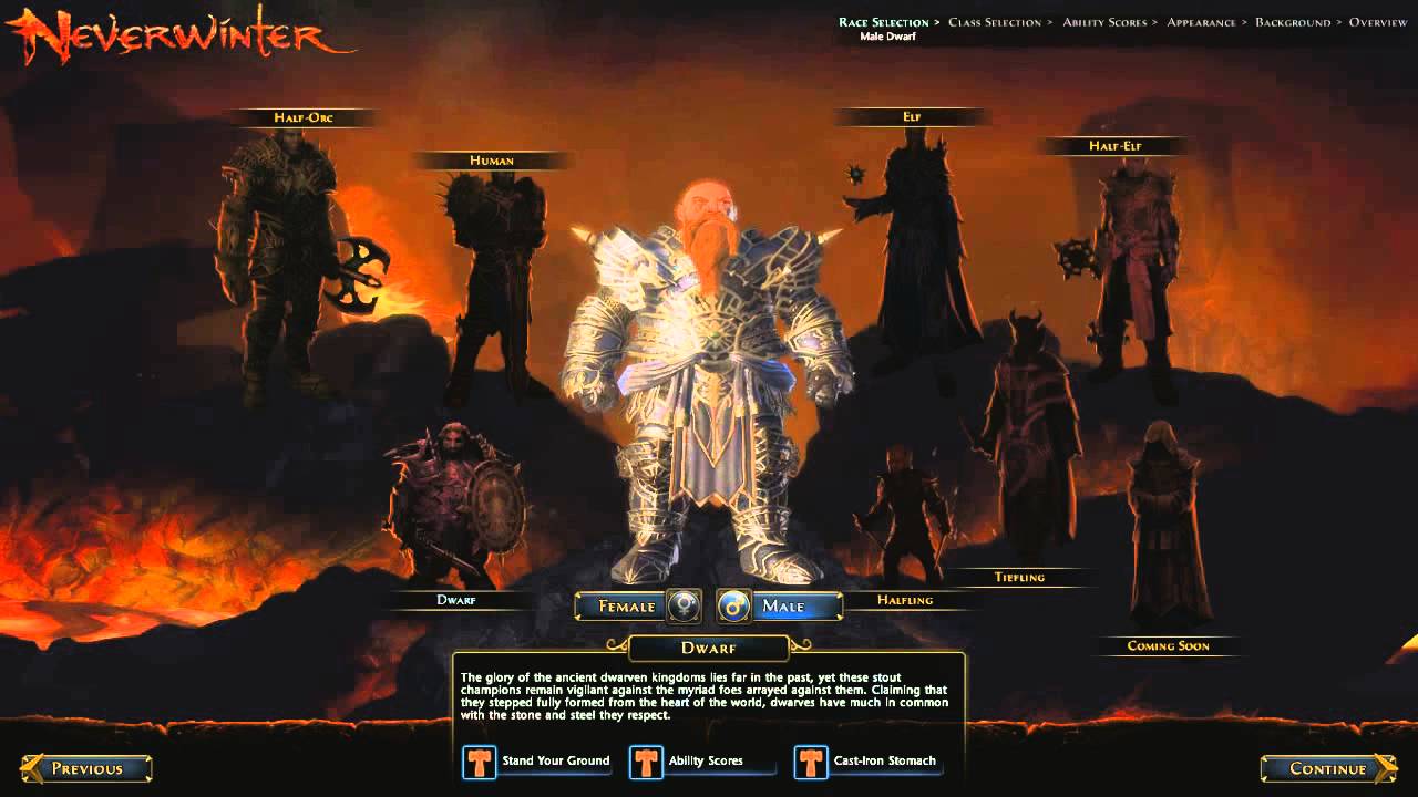 Neverwinter MMO - In-depth Look at Character Customization