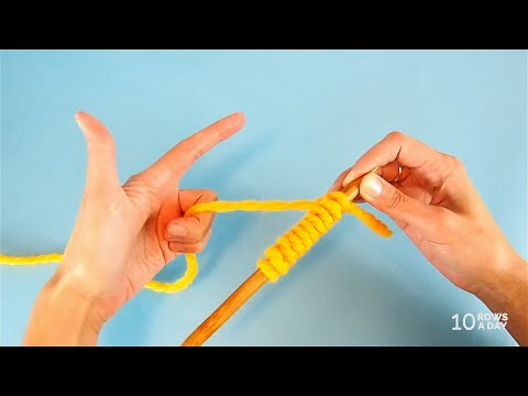 Eastern (Russian) Knitting - How to Hold Yarn and Knit