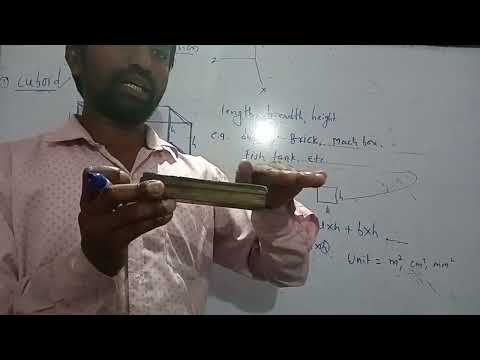 Cuboid areas, lateral surface area and volume in Hindi| Cuboid concept|कुबॉइड