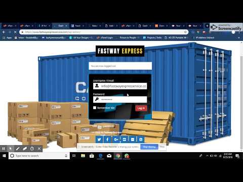Courier Shipment Delivery website with tracking number, With email and sms alert, invoice