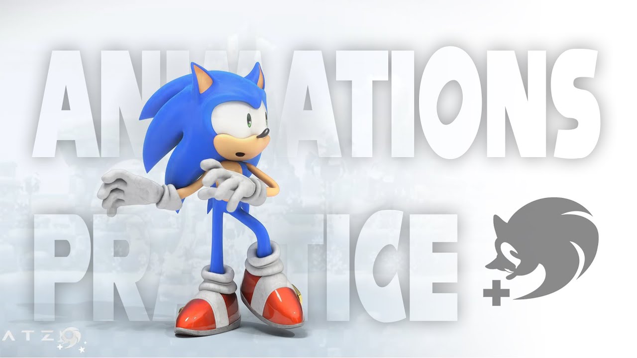 Sonic animation practice BLENDER 4.2
