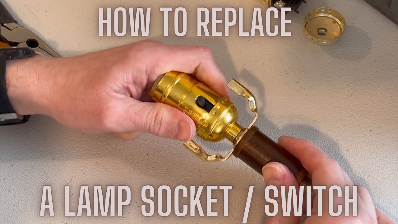 How to replace a lamp socket / lamp switch