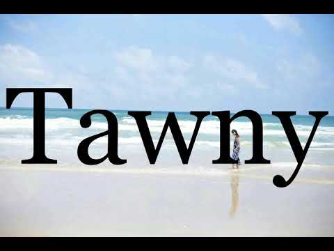 How To Pronounce Tawny🌈🌈🌈🌈🌈🌈Pronunciation Of Tawny