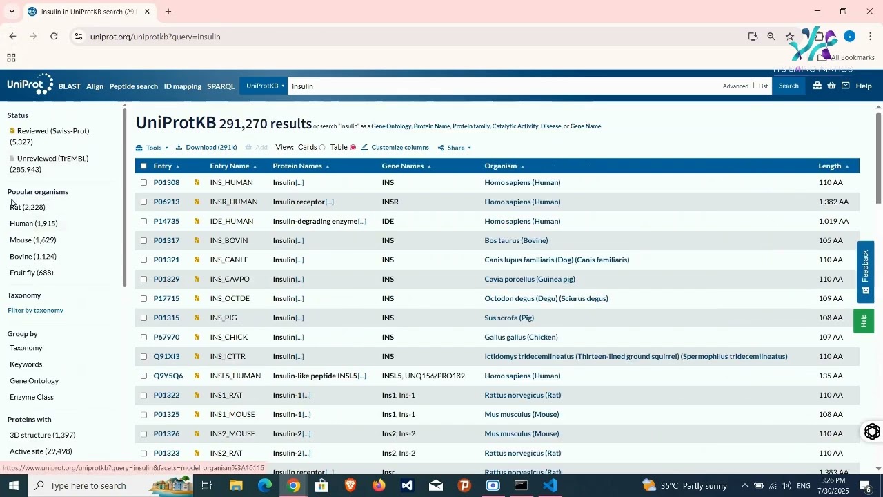 pairwise alignments using biopython for beginners!