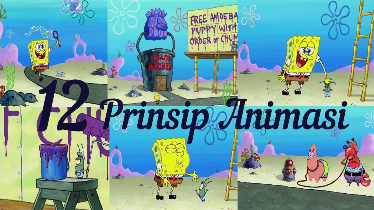12 Prinsip Animasi pada animasi SpongeBob SquarePants