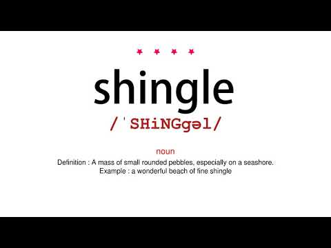 How to pronounce shingle - Vocab Today