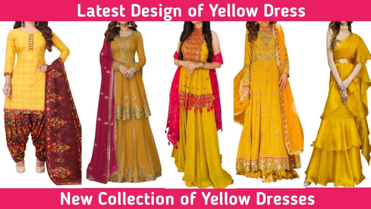 Latest design of Yellow dress | New collection of Yellow dresses #yellowdress #newcollection #yellow