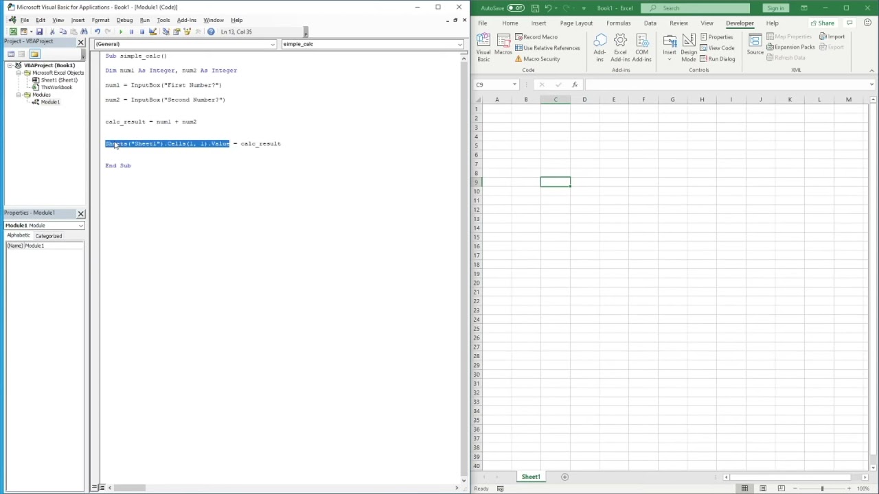 #Creating a Basic Calculator Using Excel VBA #tutorial