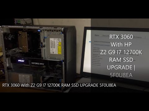 HP Workstation Z2 G9 RAM SSD upgrade tutorial With RTX 3060 | 5F0U8EA