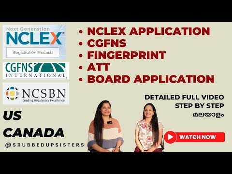 Detailed NCLEX application process + CGFNS + Fingerprint + ATT +Board application #scrubbedupsisters