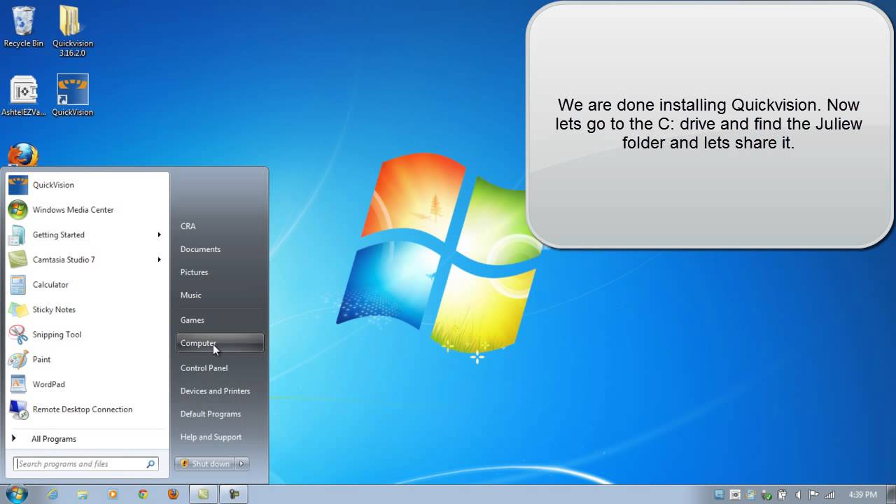 Quickvision installation