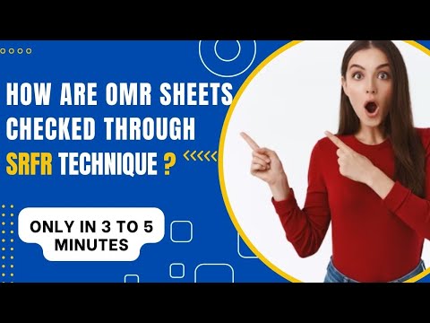 How are OMR sheets checked through the SRFR technique?