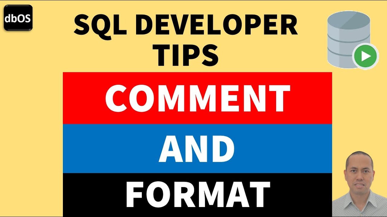 comment and format in SQL Developer| commenting in SQL Developer