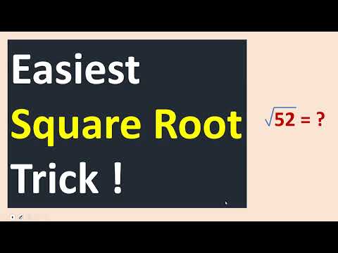 Easiest Square Root Trick !!