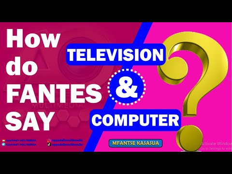 Not Every English word has its exact FANTE name here are some examples and why. FANTE LESSON.