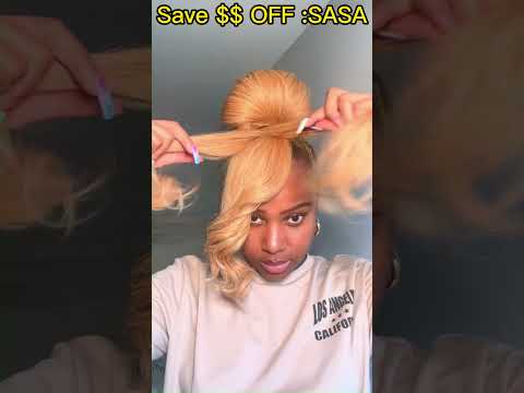 Came Across This Easy Updo With Bangs ๐๐๐ฝโโ๏ธQuick Weave Hair Tutorial With Bundles #Elfinhair