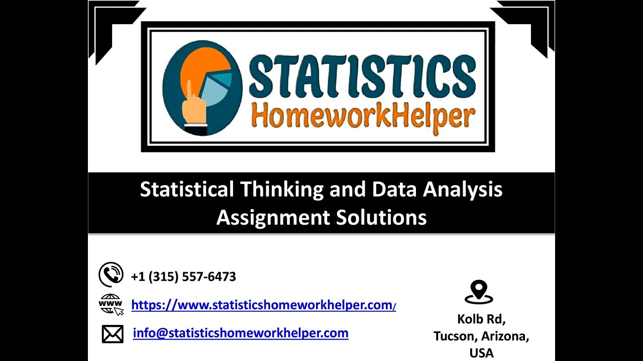 Statistical Thinking and Data Analysis Assignment Solutions