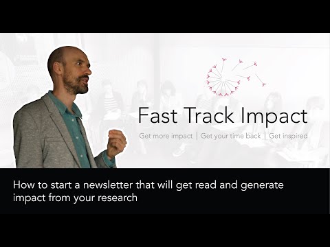 How to start a newsletter that will get read and generate impact from your research