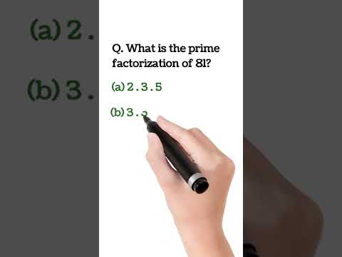 Prime Factorization of 81
