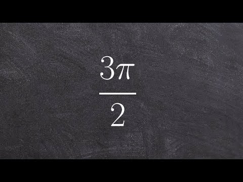 Converting an angle in radians to degrees Math free answers