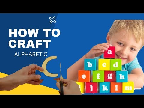 alphabet activities for kindergarten || letter C art and craft || how to make 3D letter on paper