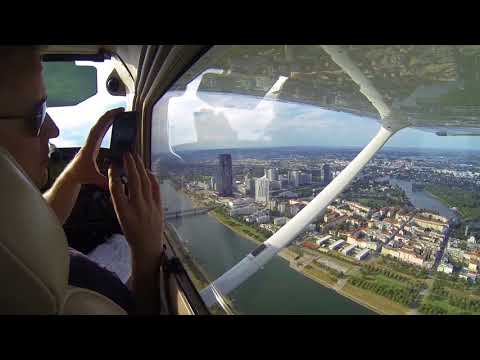 Flying from Brno to Vienna in a Cessna 172