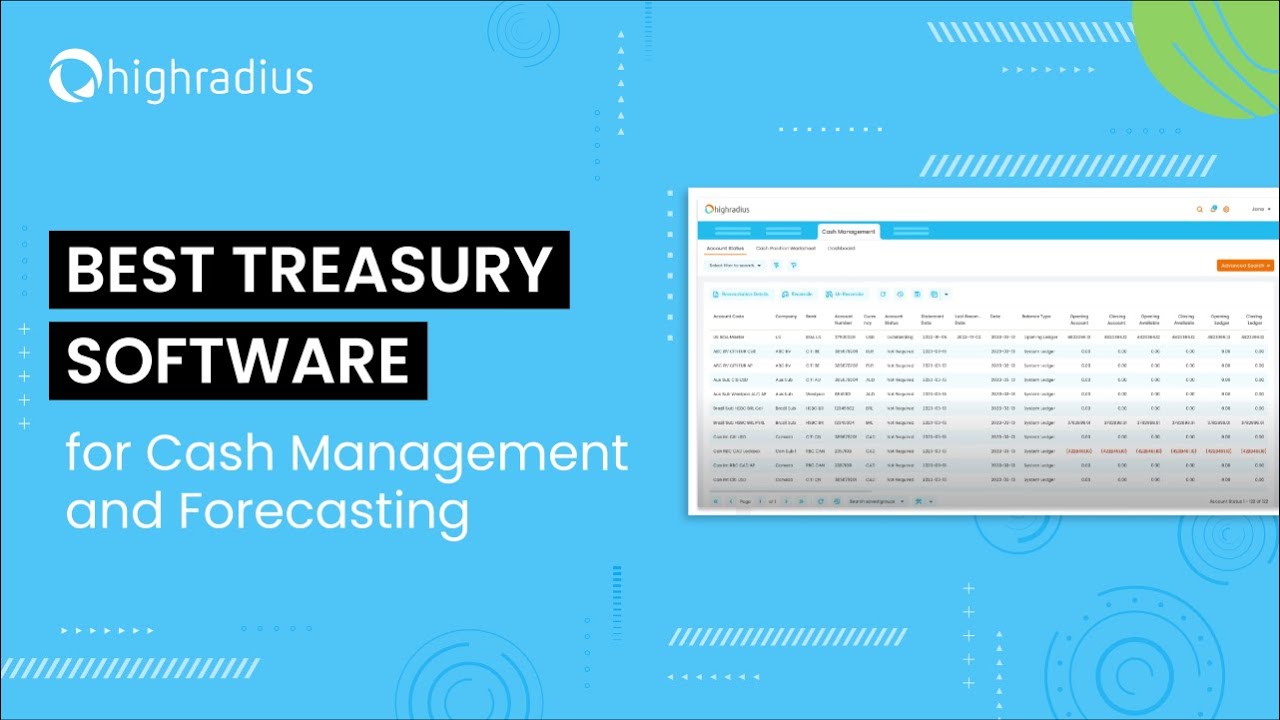 AI-Powered Treasury Software: Automate Cash Management & Forecasting | HighRadius