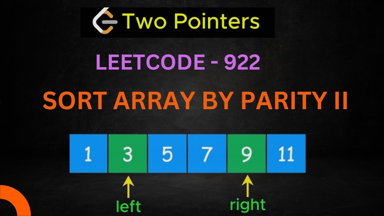 sort array by parity ii java | Leetcode 922
