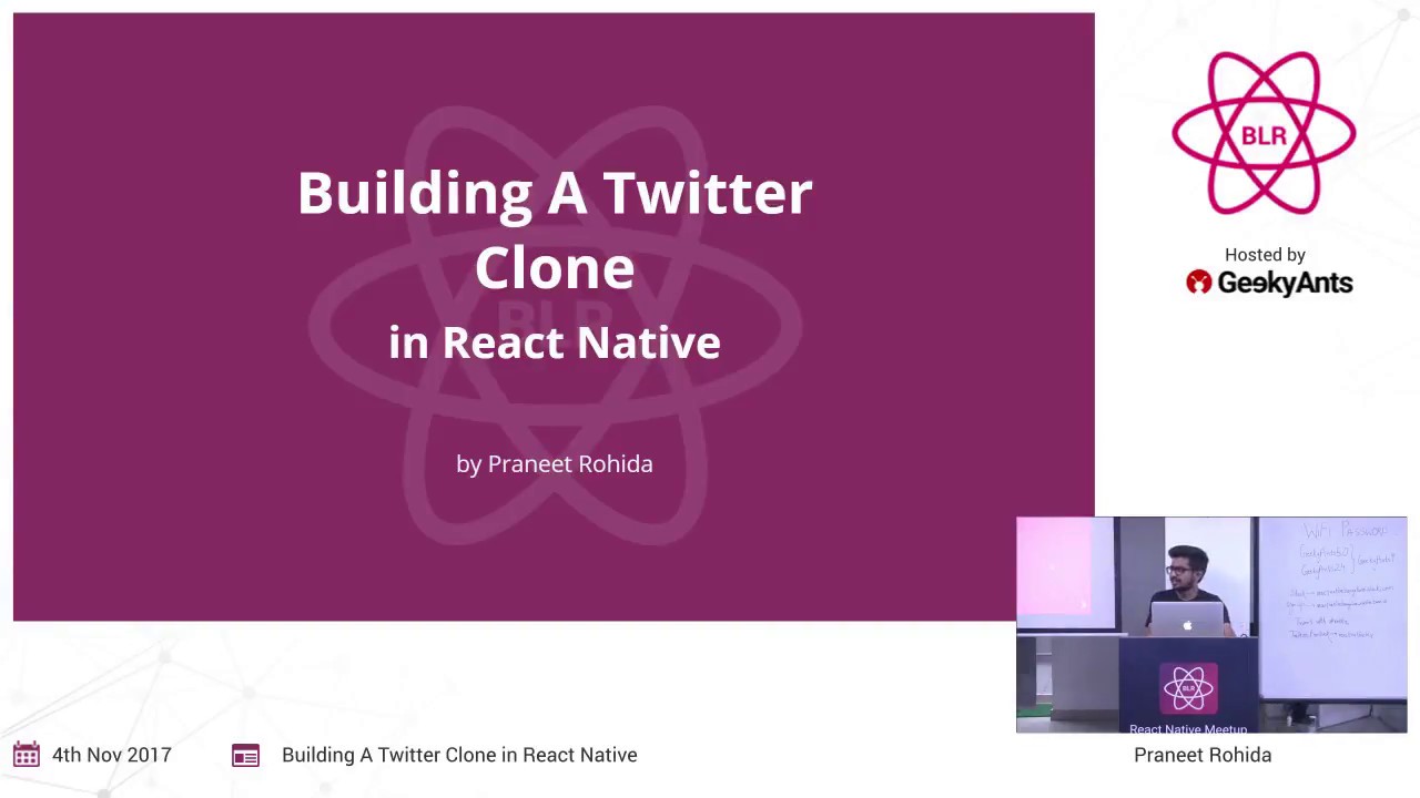 React Native Meetup #6: Building A Twitter Clone in React Native