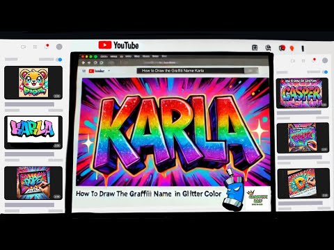 How to Draw Graffiti Letters KARLA Step by Step 2024 #graffiti #drawingskill #art