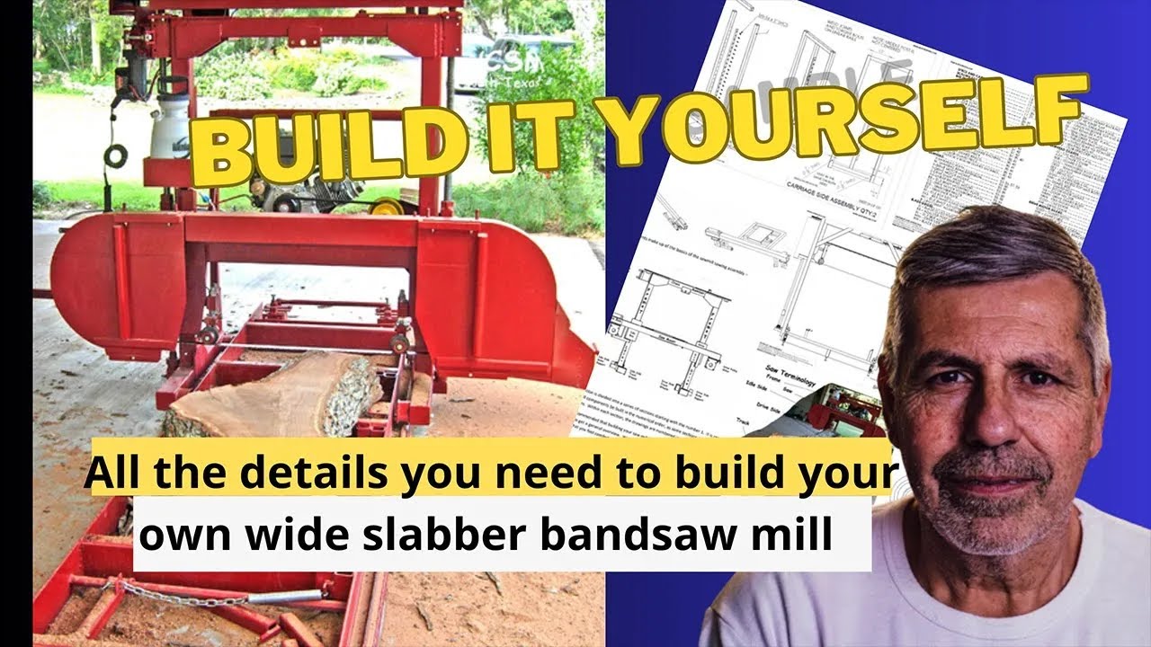 BANDSAWMILL PLANS, sawmill  ,Homemade sawmill  , BUILD IT YOURSELF COMPLETE FABRICATIN