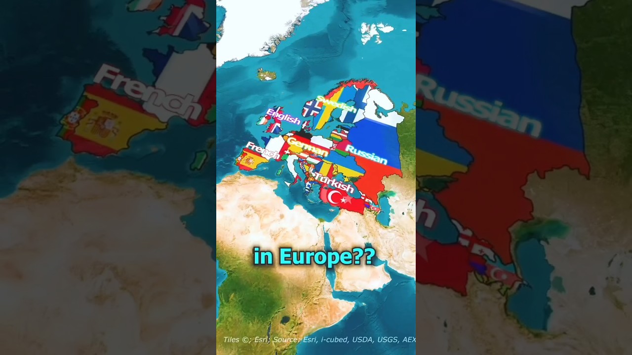 Europe's Largest Language???🇩🇪🇷🇺🇬🇧