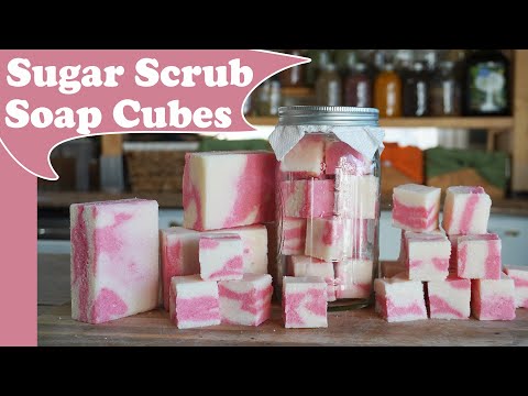 How to Make Solid Sugar Scrub Cubes ~ CP Soap /Sugar Hybrid Method