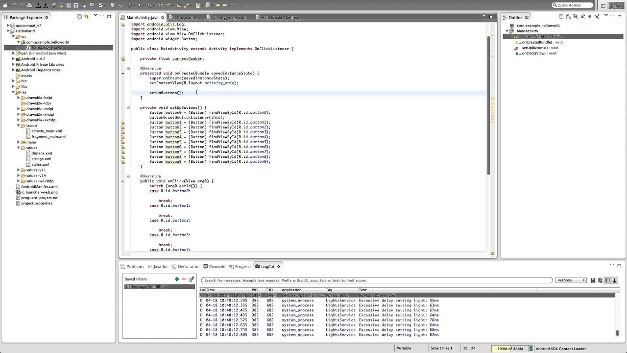 How to make a simple Calculator for Android - Part 3 - Making the buttons work