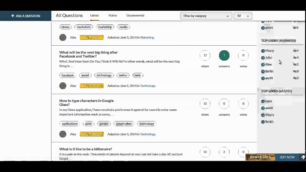 QAEngine   WordPress Question and Answer theme