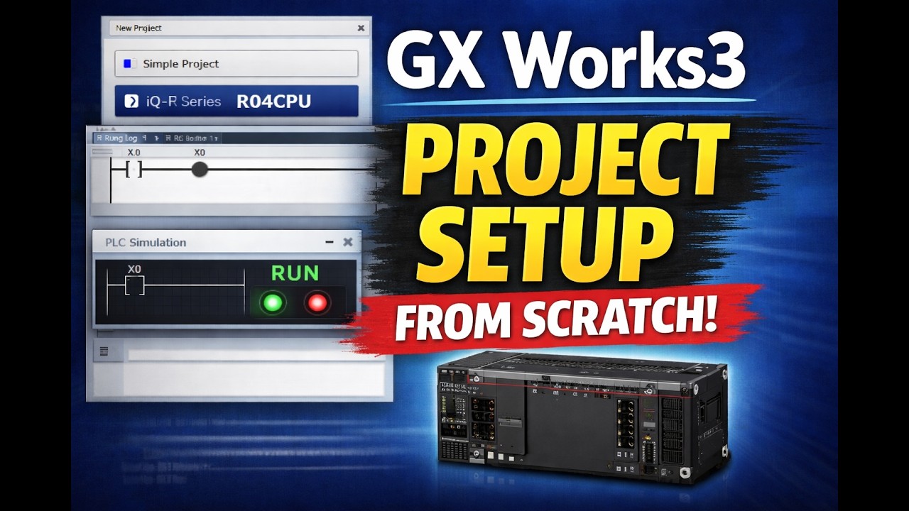 GX Works3 | GT Designer 3 | Tutorial #1 | Project Setup from Scratch |
