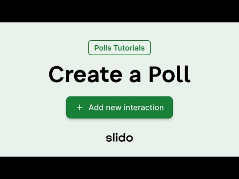 Create a Poll ⎸ Polls Tutorial