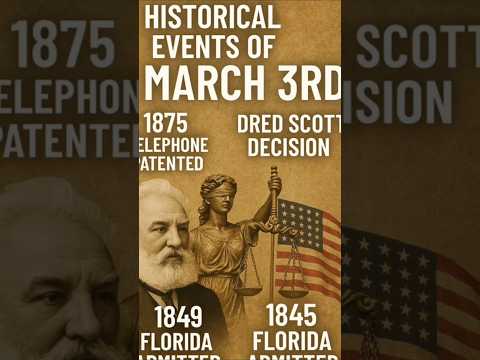 Famous Historical Events of March 3rd #history #usa #uk