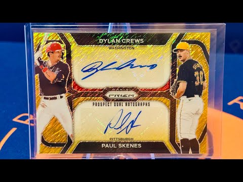 MONSTER PULL!!! 2024 Prizm Baseball FOTL Paul Skenes + Dylan Crews DUAL AUTOGRAPH 1/2 PRODUCT HIT???
