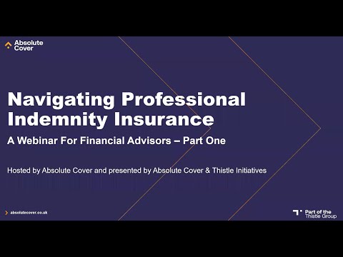 Navigating Professional Indemnity Insurance Webinar