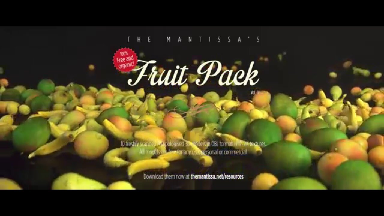 The Mantissa's Fruit Pack 01 (Free 3D Models)