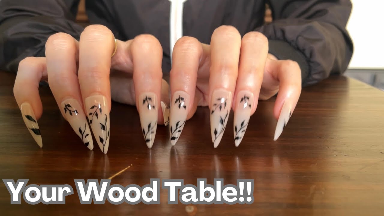 ASMR * Wood Table Tapping & Scratching * No Talking