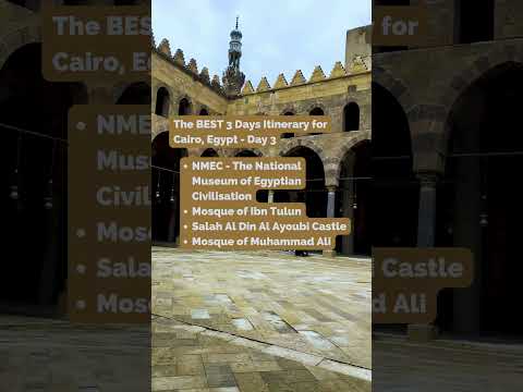 The BEST 3 Days Itinerary for Cairo, Egypt - Day 3 🇪🇬 ✨ #shorts
