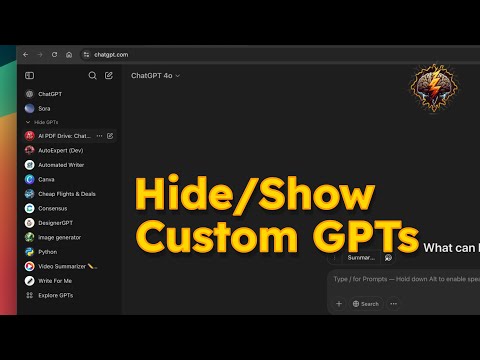 How to manage long list of Custom GPTs in ChatGPT